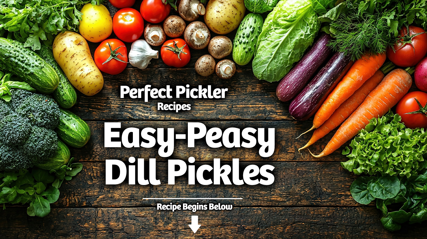 Easy-Peasy Dill Pickles - Perfect Pickler Home Vegetable Fermentation Kits And Probiotics